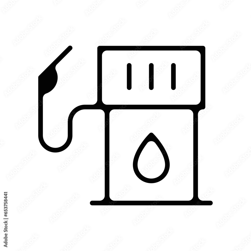 picto logo icones et symbole ecologie pompe essence carburant carbone ...