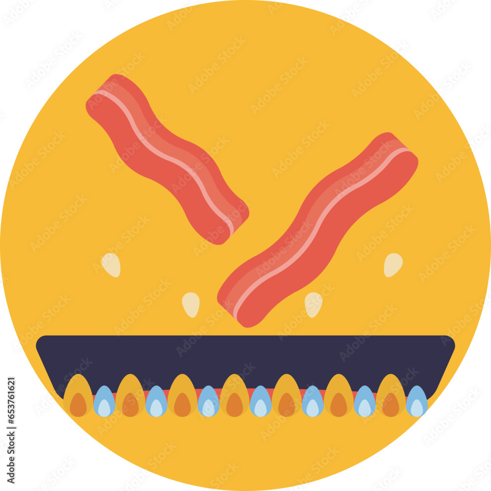 Feast Your Eyes On Our Bacon Icon Ideal For Food Themed Projects Recipe Cards And Restaurant 1142