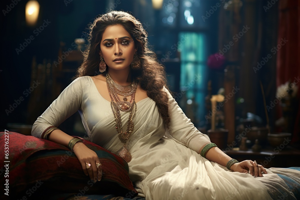 Bollywood movie intriguing legendary brothel madam in India.Generated ...