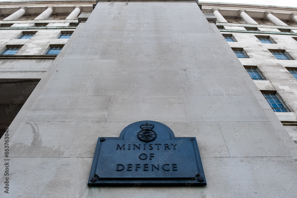 LONDON- The Ministry of Defence Main Building or MOD Main Building ...