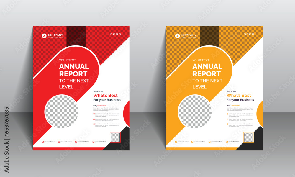 Vetor de Annual report design for bank office and business etc. File ...