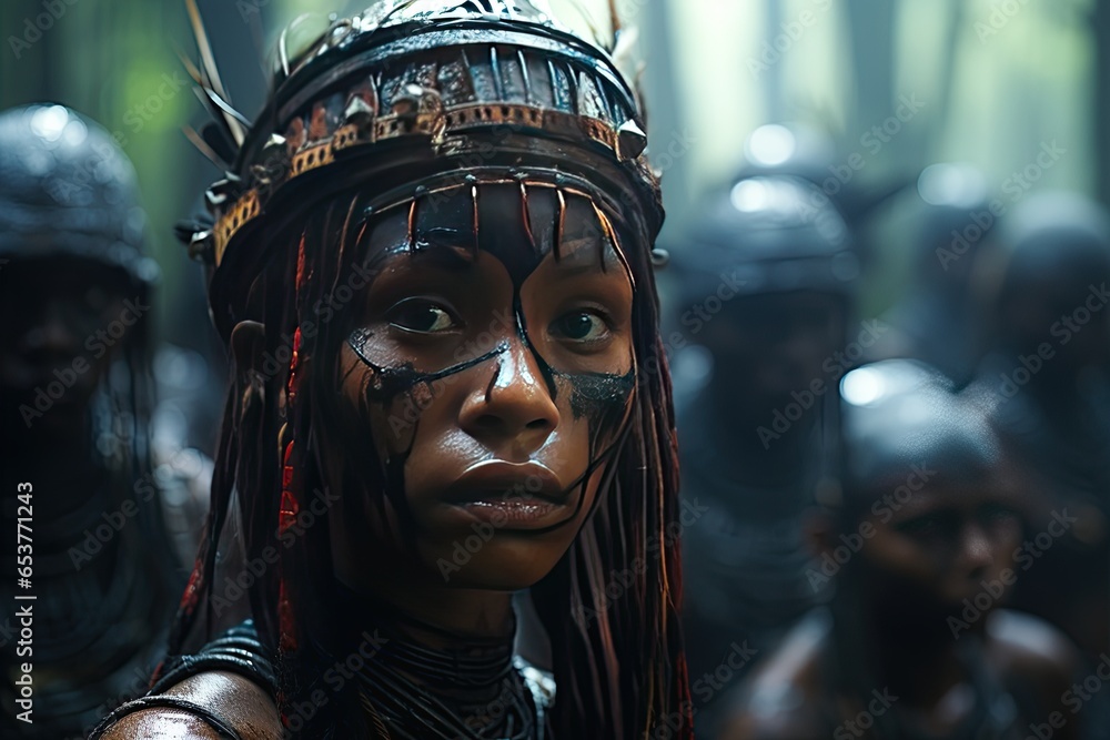 The Yanomami Tribe in the Amazon Rainforest.Generated with AI Photos ...