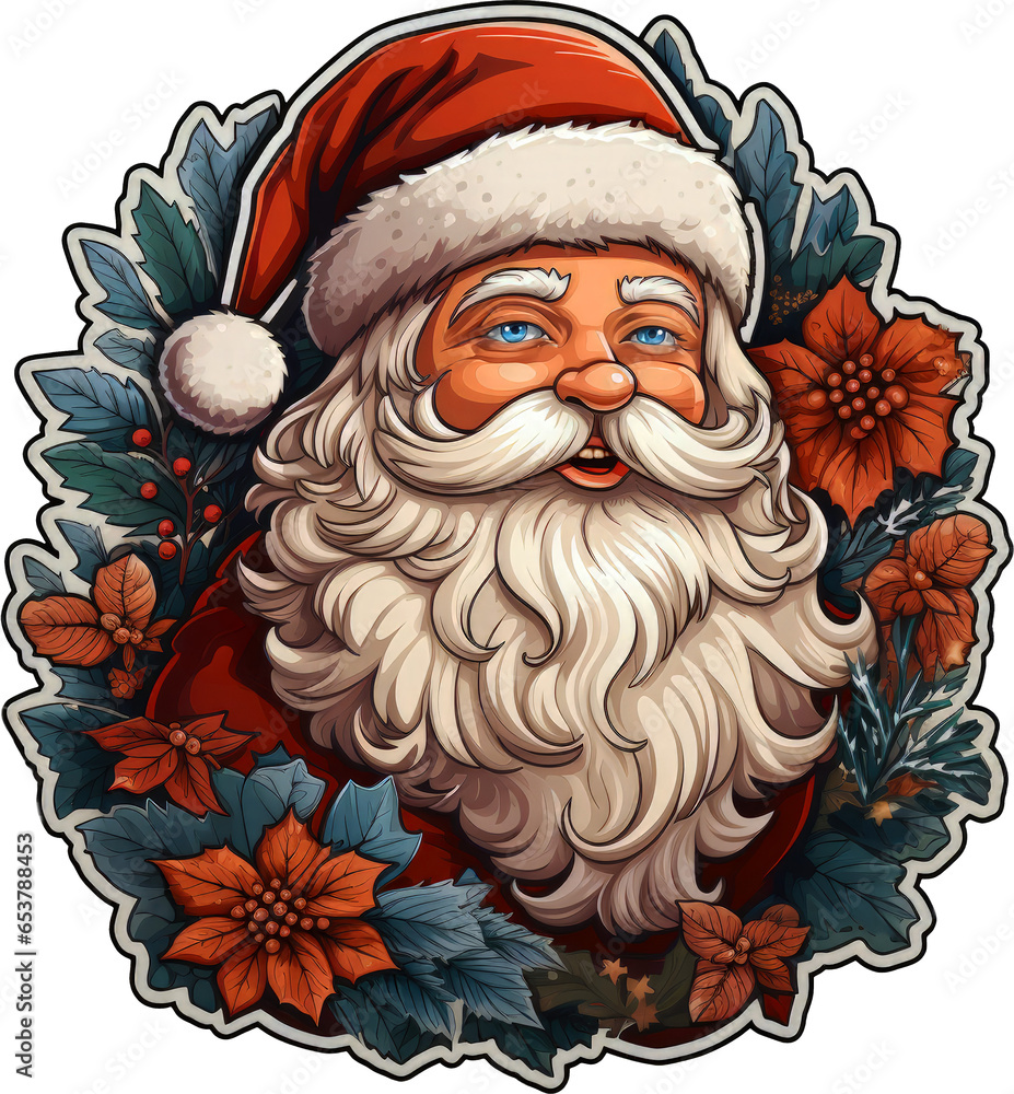 santa claus transparent background PNG clipart Stock Illustration ...
