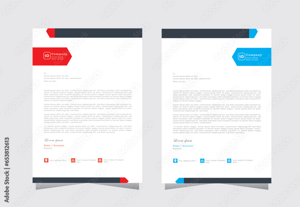 business letterhead design templates. company letterhead design, modern ...