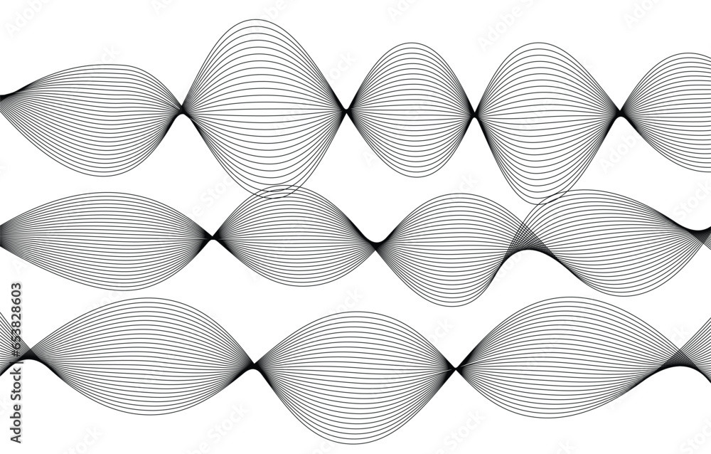Lines for the background. Black stripes on a white background. Set of ...