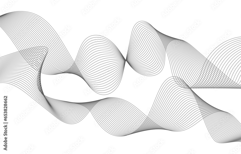 Lines for the background. Black stripes on a white background. Set of ...