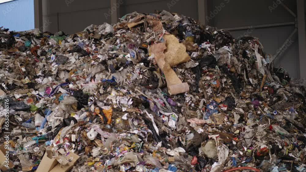 Garbage Recycling Factory, Plastic cubes for recycle Plant, Bales of ...