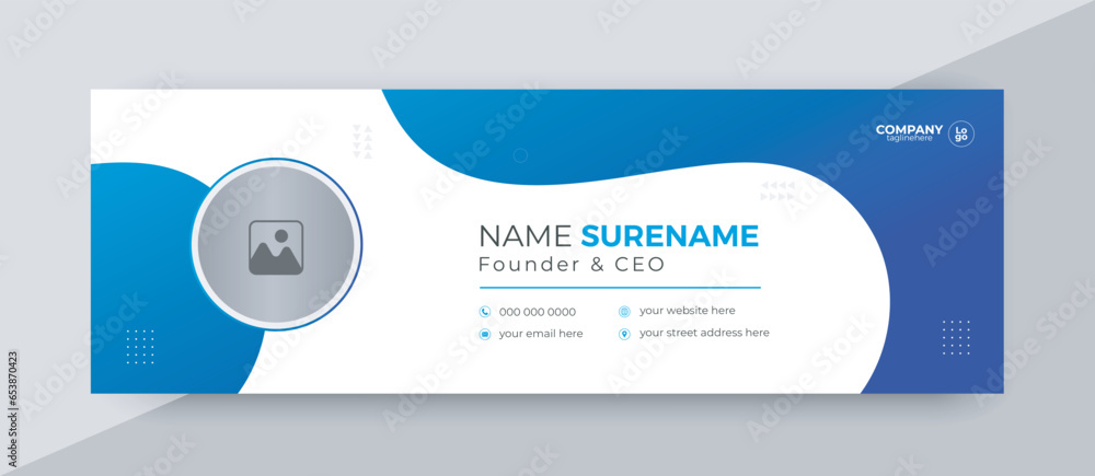 Email Signature design | Simple & clean email signature design | modern ...