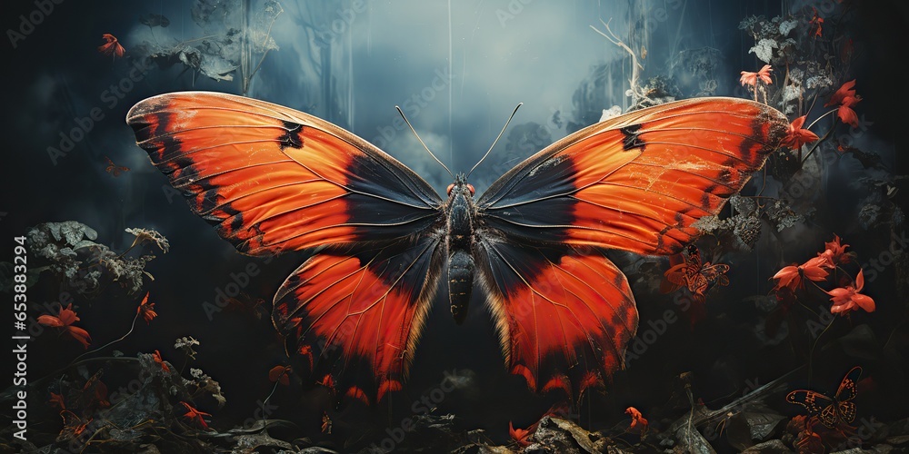 AI Generated. AI Generative. Lunar moth butterfly fly insect bug ...