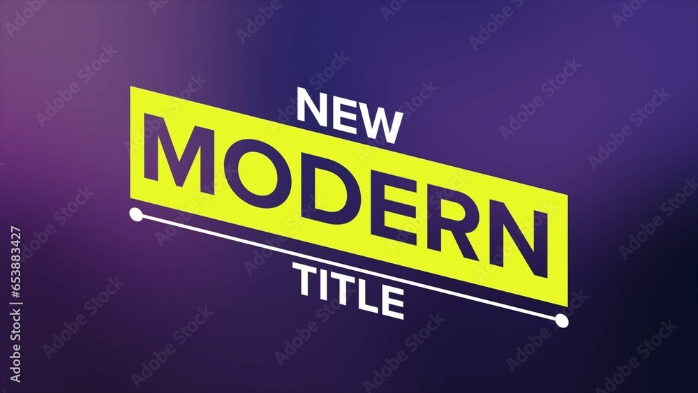 New modern title professional colored lower third template Stock ...
