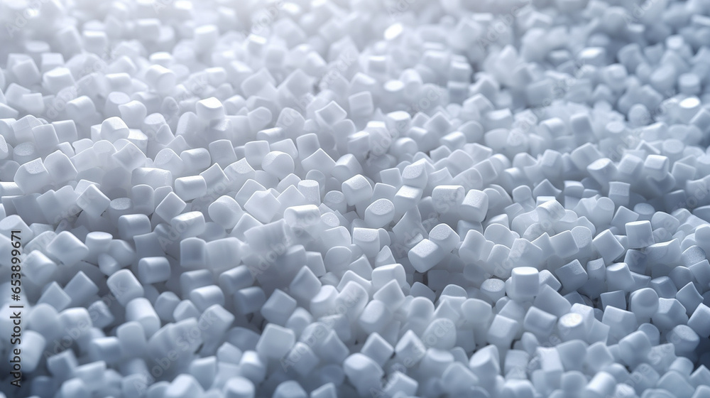 Polymer pellets molding recycled plastic waste background AI Generated ...