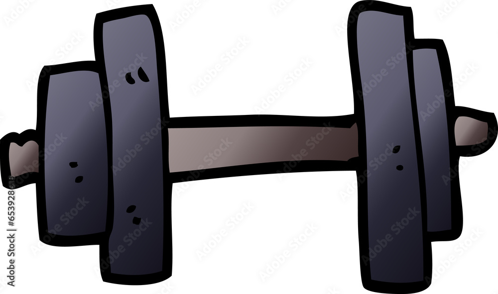 cartoon doodle gym weights Stock Illustration | Adobe Stock