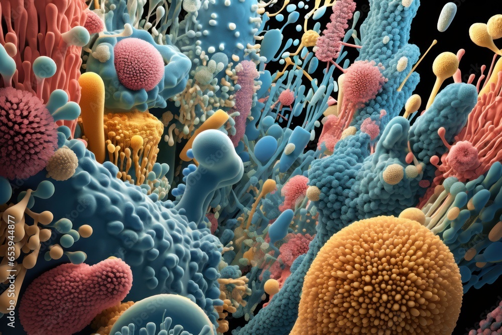 Bacterial Diversity Microscopic View Of Various Bacteria Species