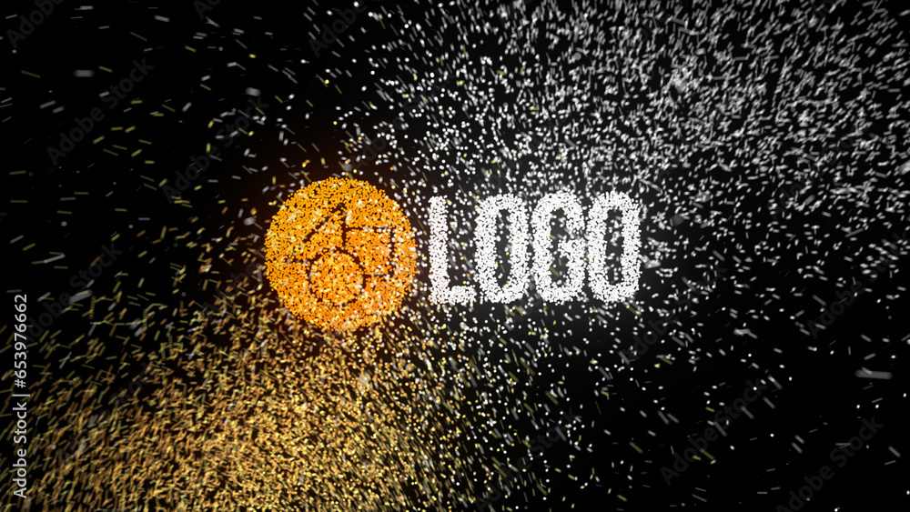 Twisting Particle Logo Reveal Stock Template | Adobe Stock