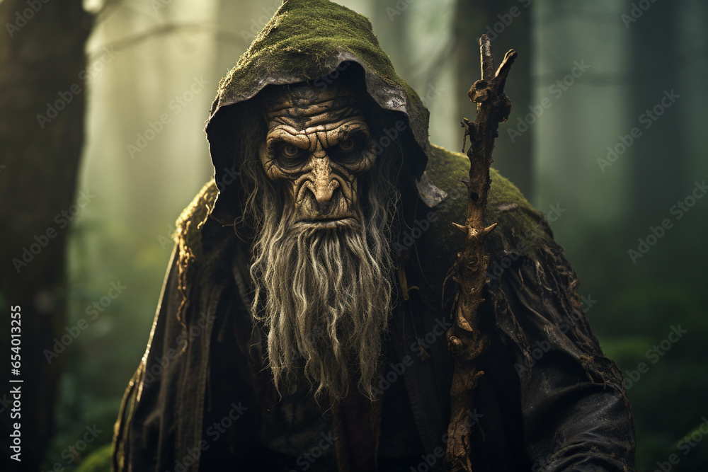 Folklore of Russian and Finnish fairy tales. Baba Yaga and the Leshiy ...