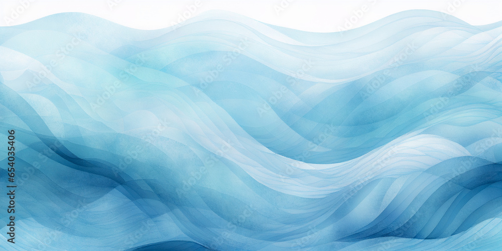 Abstract ocean water wave art, blue, aqua, teal texture watercolor ...