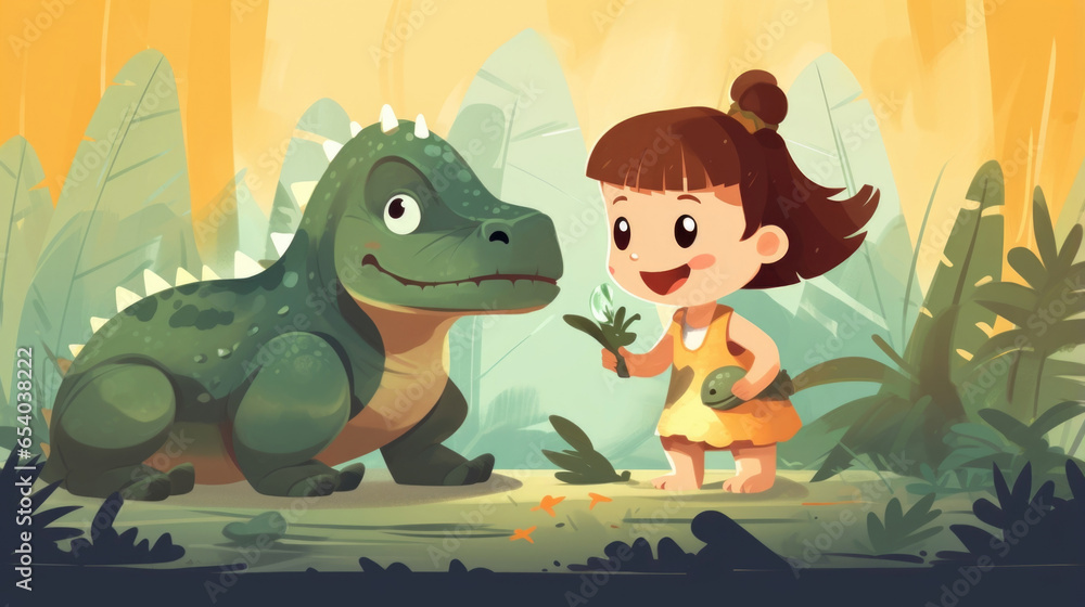 A brave little girl with a deep love for dinosaurs discovers the baby ...