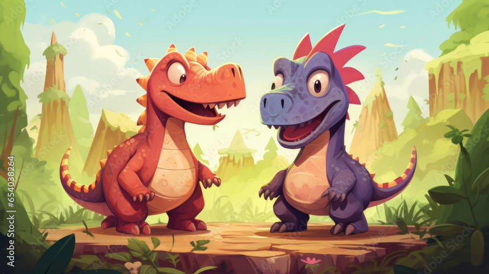 The duo stumbles upon a hidden dinosaur village, where they meet a ...