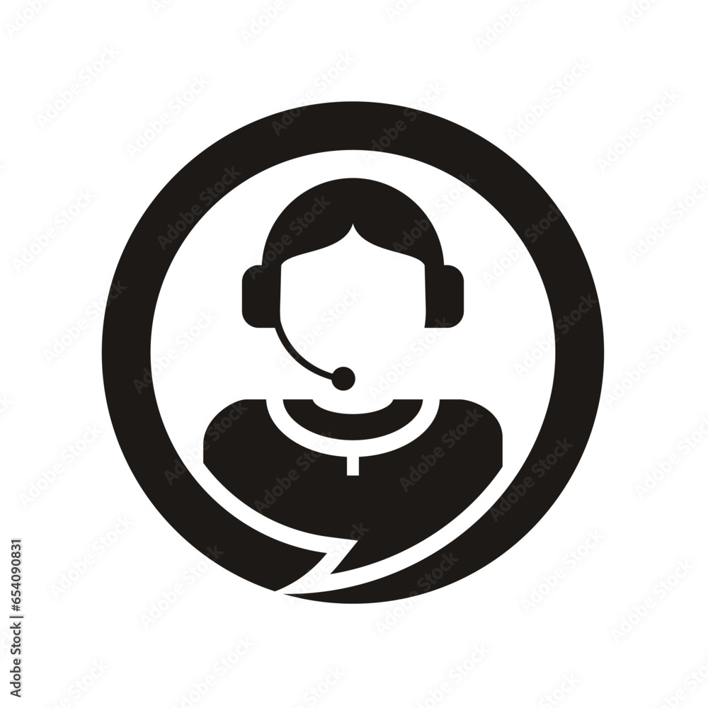 customer service logo icon Stock Vector | Adobe Stock