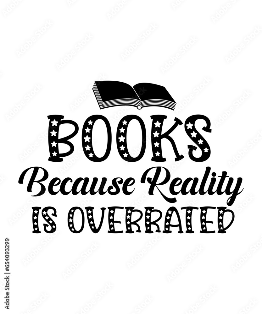 Vetor do Stock: Reading SVG, Book Lover svg, Book Svg, Book quotes SVG ...