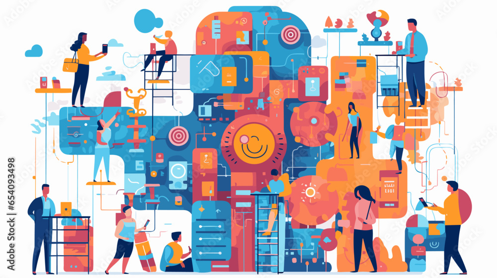 Concept vector illustration of LLM (Large Language Models). Stock ...