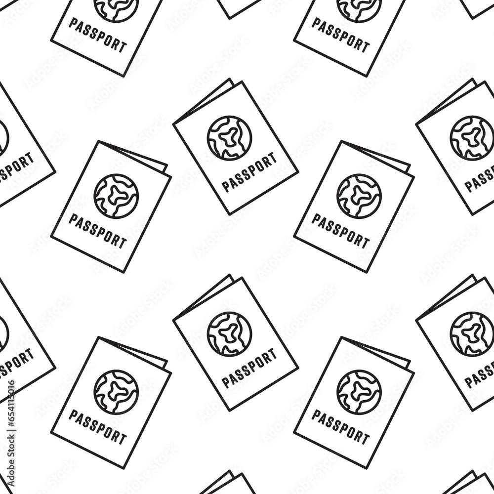 Digital png illustration of black pattern of passports on transparent ...