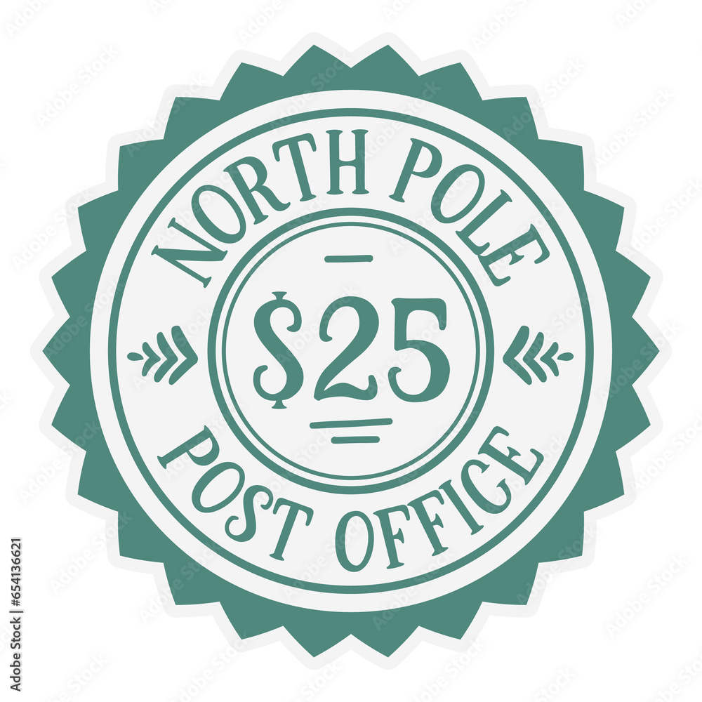 North Pole Post Office, North Pole sticker, Christmas sticker png ...