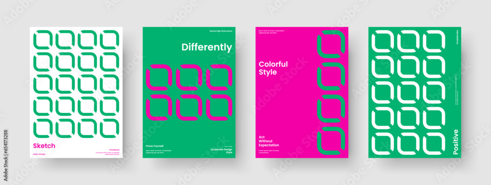 Isolated Banner Design. Creative Report Template. Modern Book Cover ...
