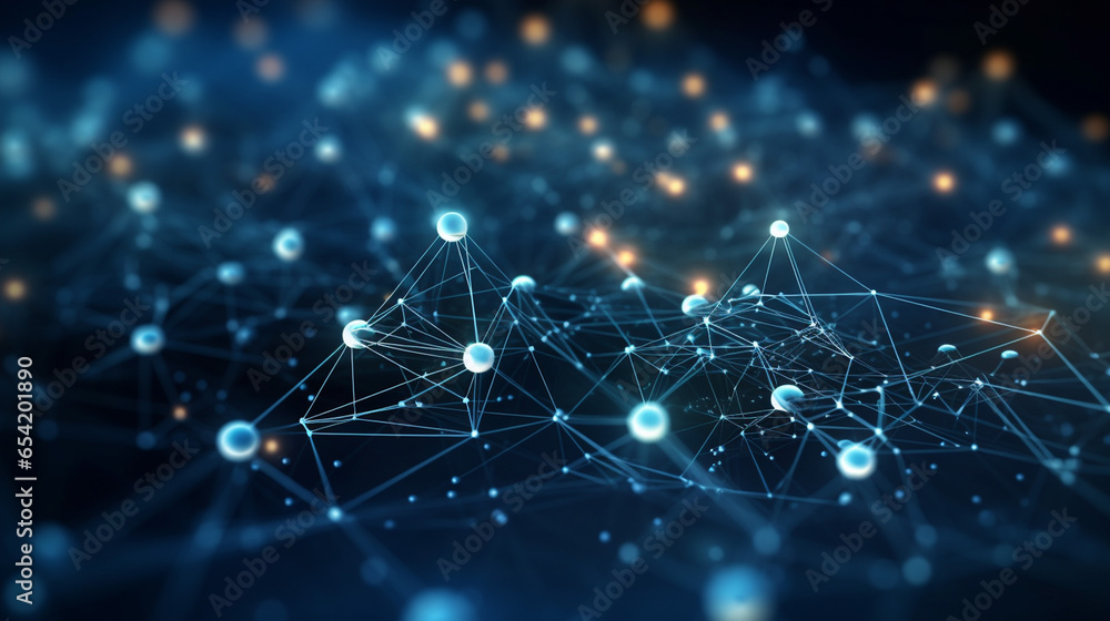 Navigating Technology Nodes Flow, Global Data Connectivity Wallpaper ...