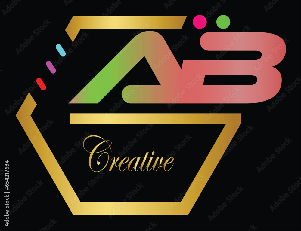 simple logo design , AB letter logo design, AB logo design , AB ...
