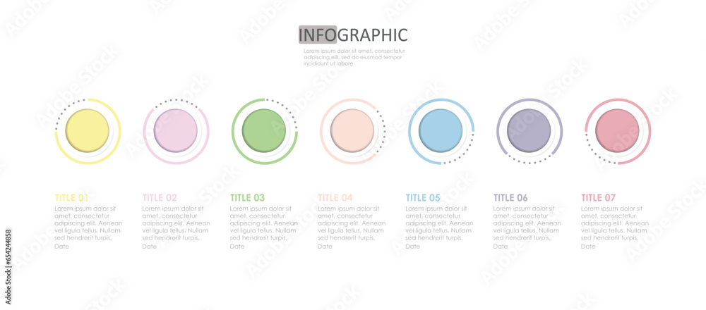timeline diagram abstract element project week Infographic template for ...