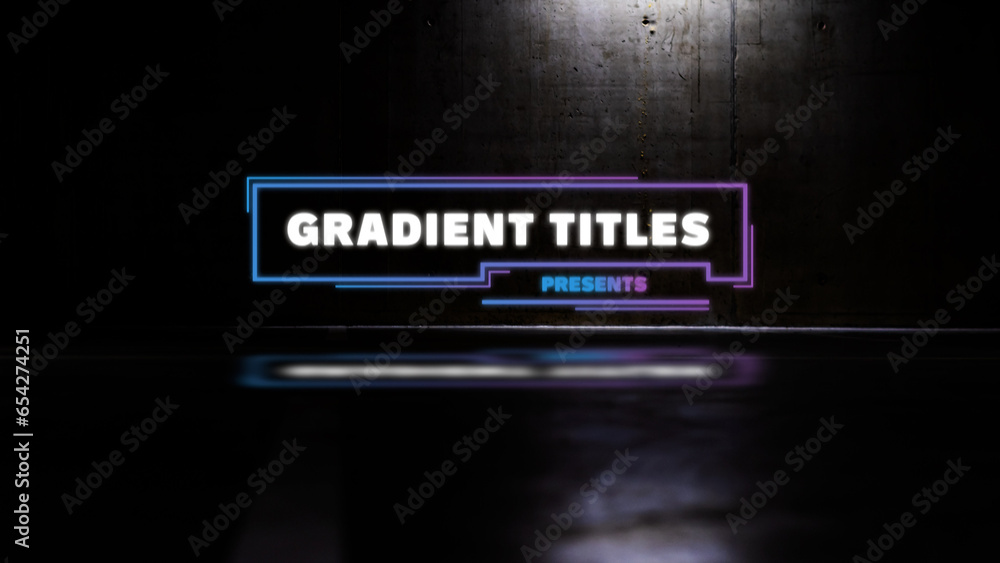Gradient Titles Stock Template | Adobe Stock
