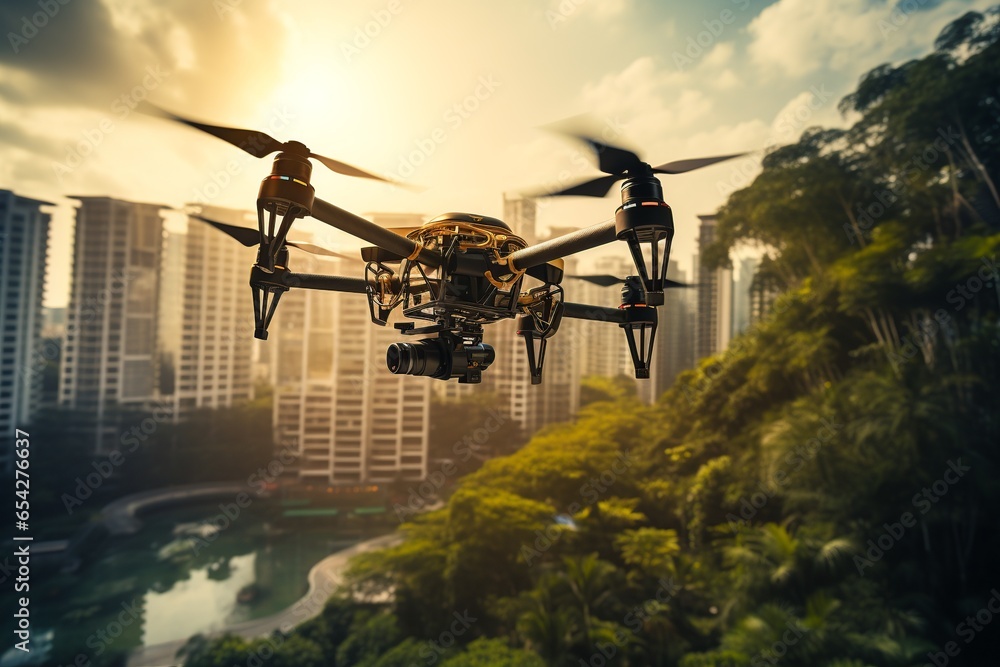 Drone in the Urban Jungle: A Dynamic Photo Capturing Urban Energy and ...