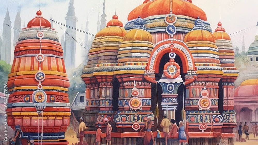 Ratha Yatra, Lord Jagannath, Balabhadra and Subhadra, Generative ai ...