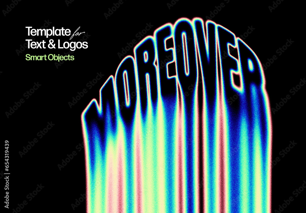 Toxic Liquid Text Effect Mockup Stock Template | Adobe Stock