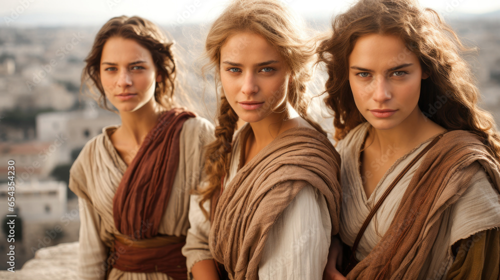 Three Jewish women from the city of Jerusalem in the time of Jesus ...