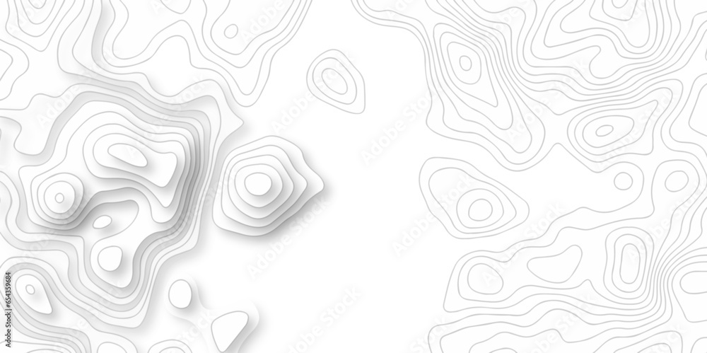 Pattern with abstract background vector and topographic line map ...