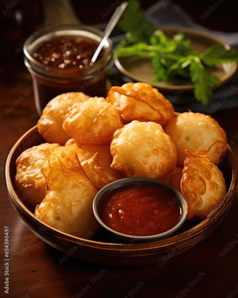 An inviting platter offers a delightful assortment of delicate ...