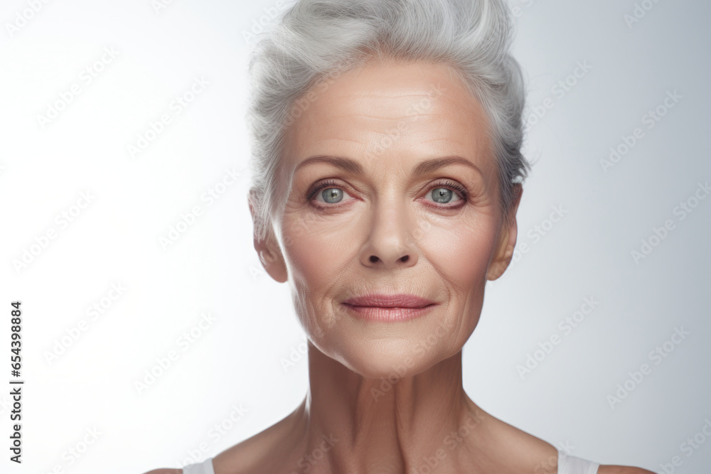 Eternal Radiance: A Stunning Mid-50s Woman Showcases Flawless Skin ...
