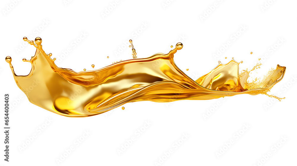 Luxury Gold Splash. Isolated on Transparent background. Stock Photo ...