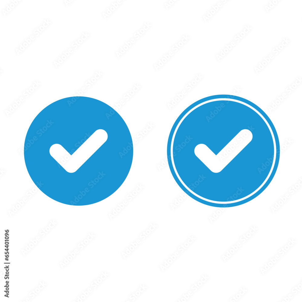 Set of vector badges and labels with check mark icons. Approved and ...