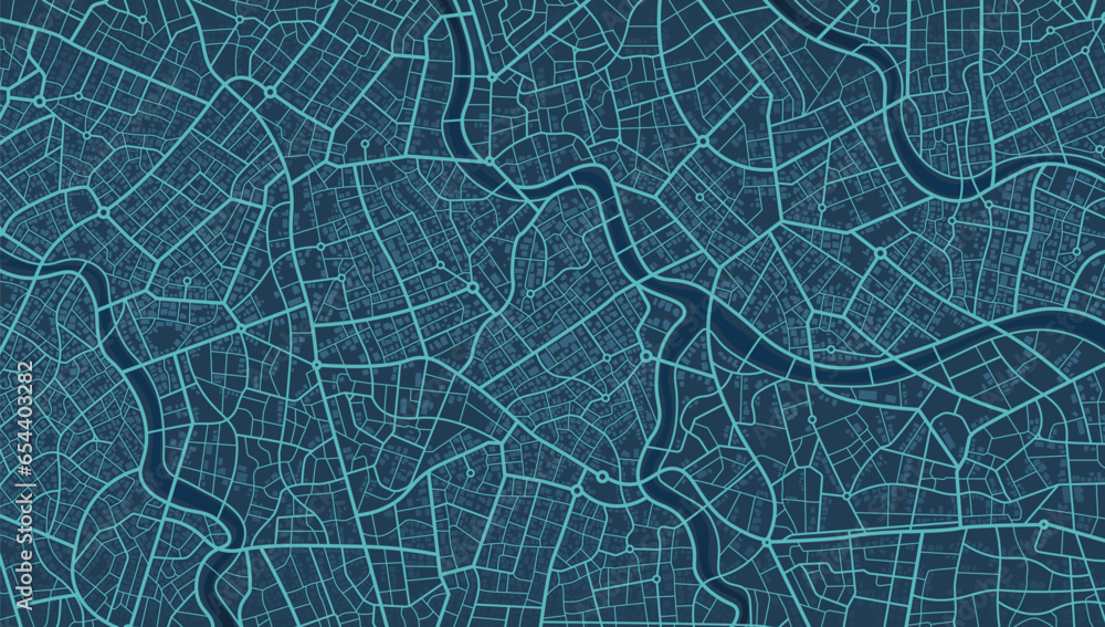 City area, background map, streets. Skyline urban panorama. Cartography ...