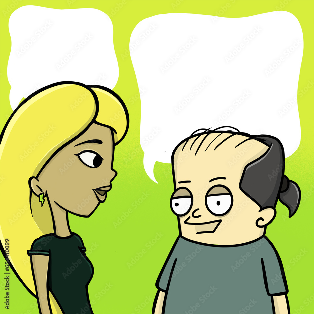 Cartoon Comic Template - Blank Stock Illustration | Adobe Stock