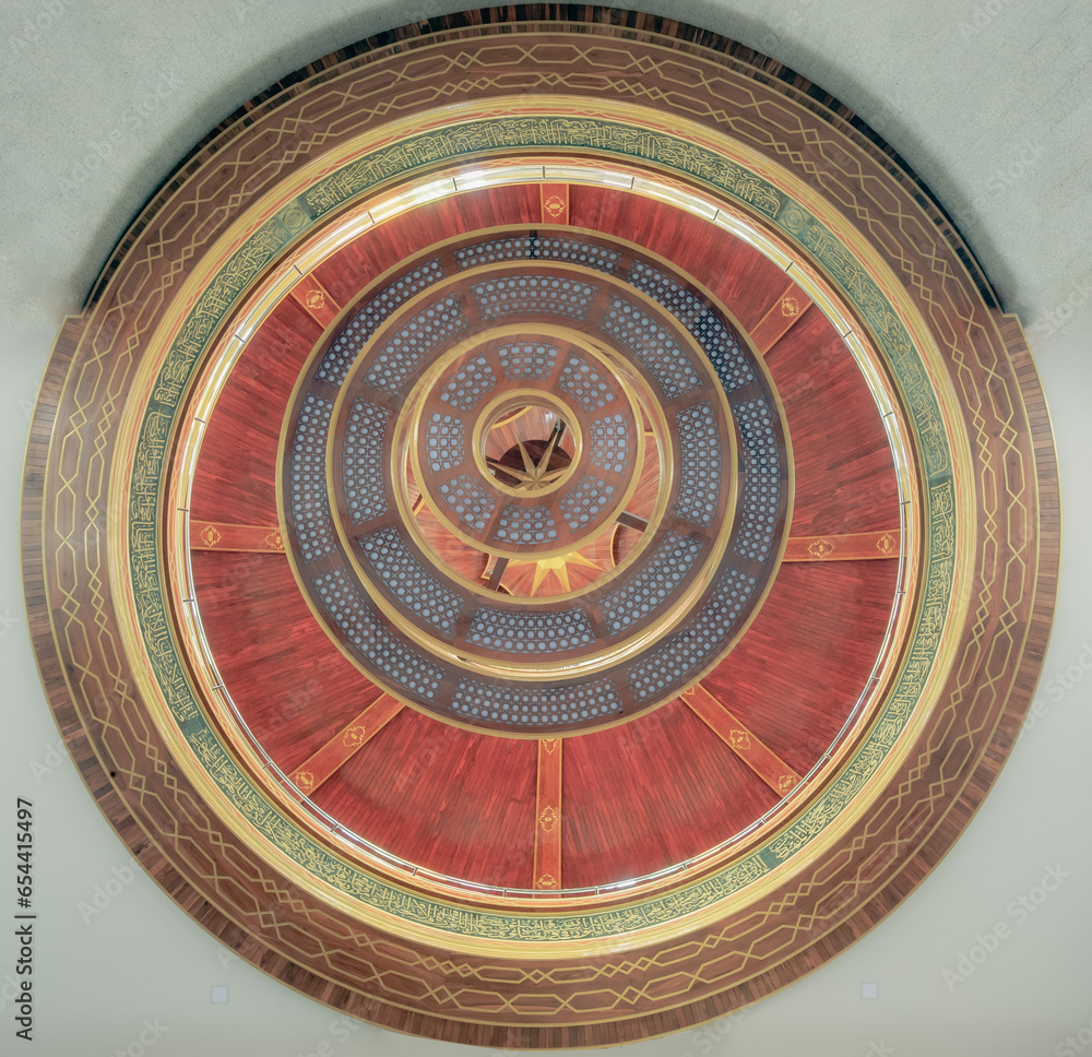 Bangkok, Thailand - June 23, 2023 - Look up to the ceiling has the ...