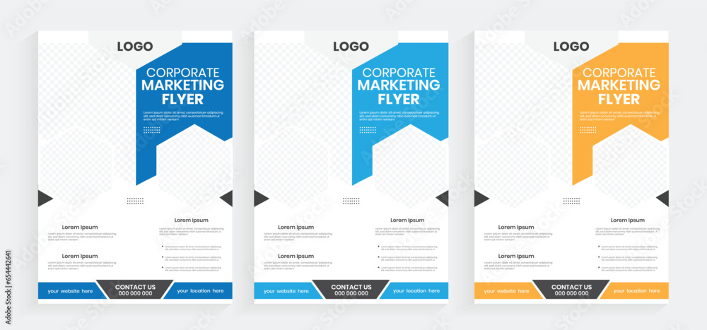A4 size corporate agency flyer design, New marketing conference A4 ...