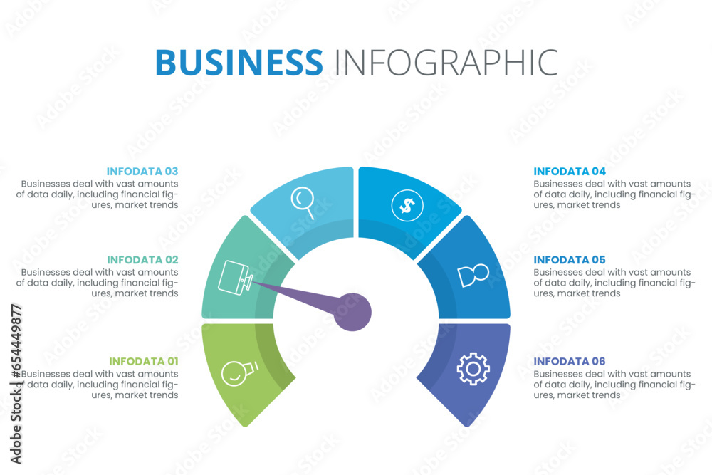 Circle infographic. Template for diagram. Vector illustration Stock ...