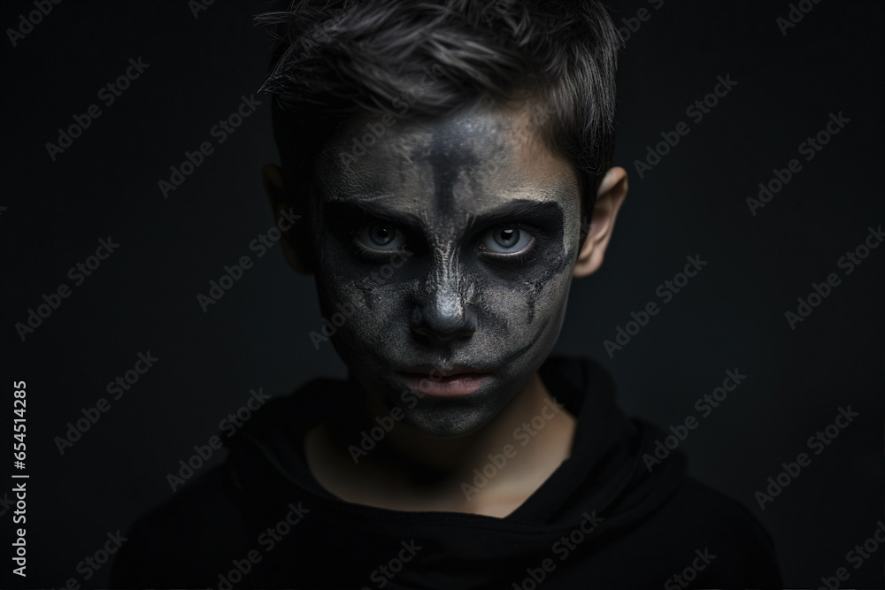 Generative AI portrait picture of scary halloween creature creepy ...