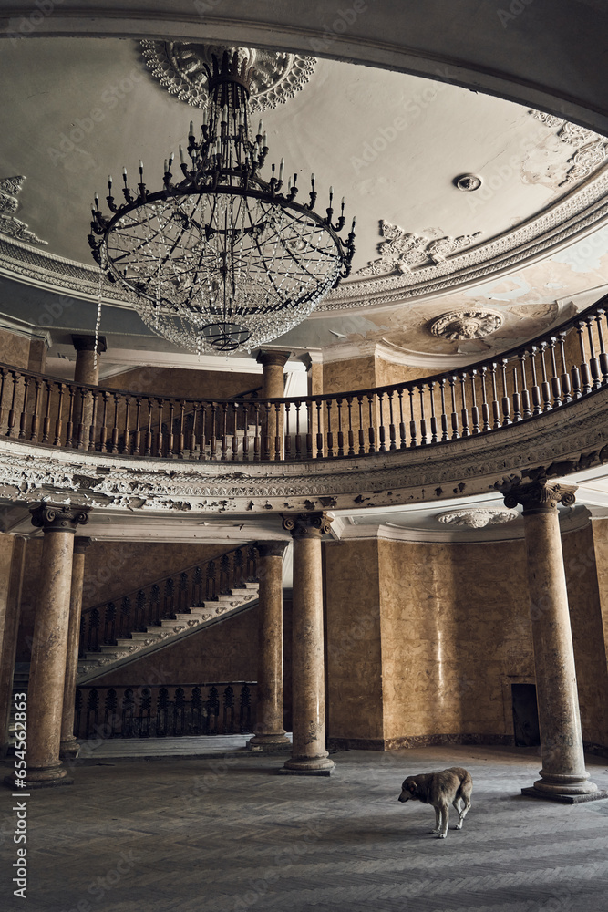 Abandoned soviet spa resort (sanatorium) Metallurg, in Tskaltubo ...