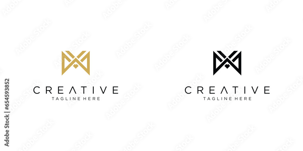 Simple letter M logo design with modern style| premium vector Stock ...