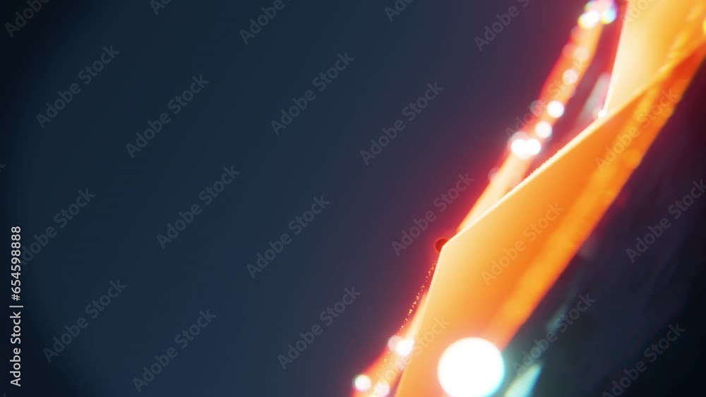 3d Render artwork visuals, fantastic animation Futurisc with lights ...
